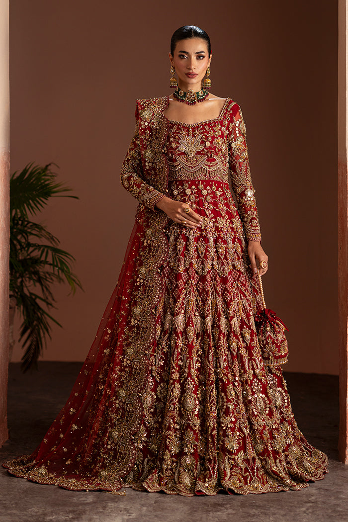 ⁠Ruby Red Full-Length Gown